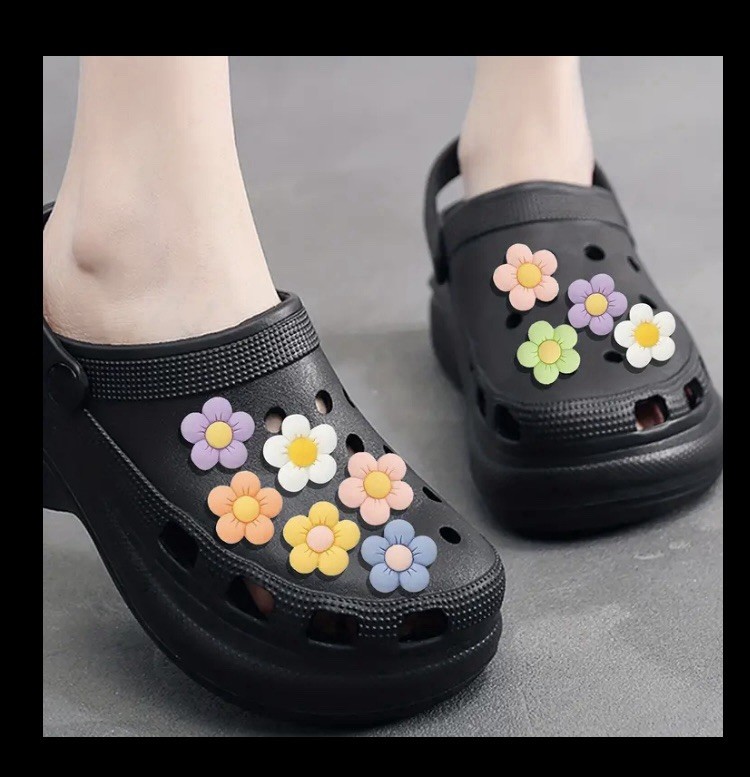 4PC Random Flower Croc Charms–Cute Shoe Accessories for Crocs,Jibbitz ...