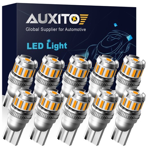T10 194 168 LED License Plate Side Marker Light Bulb Canbus Amber EOOP ...