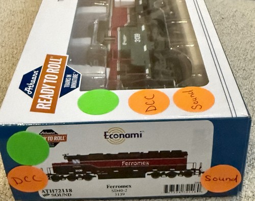 Athearn RTR HO Scale EMD SD40-2 Ferromex #3139 DCC/SOUND/LED/NIB | eBay