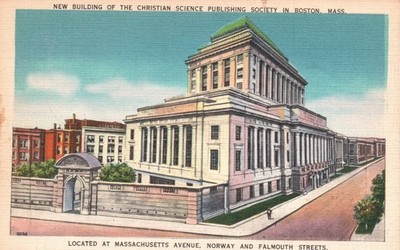 Postcard MA Boston New Christian Science Publishing Society Vintage PC ...