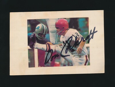 DON COCKROFT (1968-1980 Cleveland Browns) -Autographed Index Card | eBay