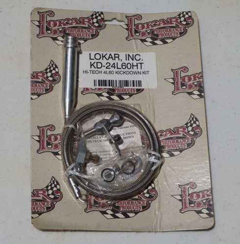 Lokar KD-24L60HT Hi-Tech Kickdown Kit GM 4L60 Auto Trans Braided ...