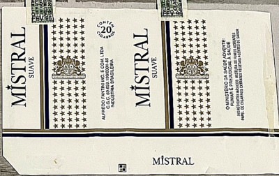 Mistral - Vintage Cigarette Collection - Brazil 🇧🇷 - 1996 - Empty Pack ...