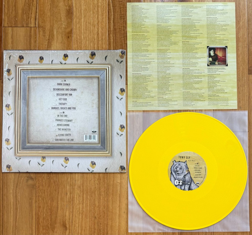 TONY SLY Sad Bear YELLOW VINYL LP /550 no use for a name nofx lagwagon ...