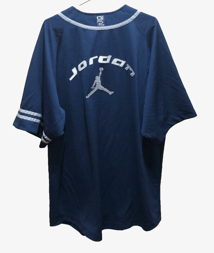 Air Jordan Jumpman Blue Vintage 90s Derek Jeter DJ2 Stitched Baseball ...