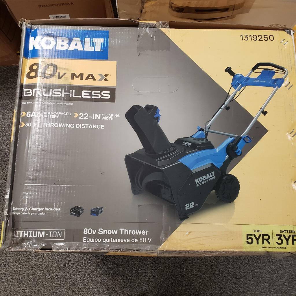 Kobalt Snow Blower 80v