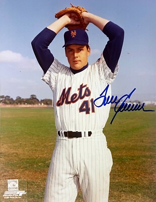 Tom Seaver signed New York Mets MLB 8x10 Photo- COA/CSA Show Ticket | eBay