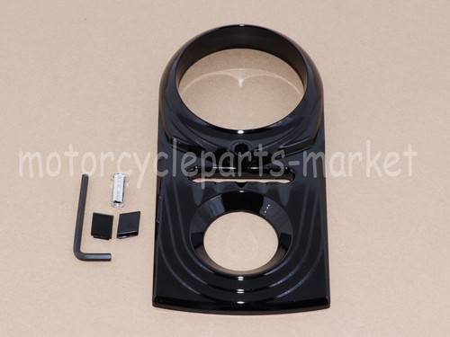Black Dash Panel Insert Cover 1993-2015 For Harley Softail FXDWG Dyna ...