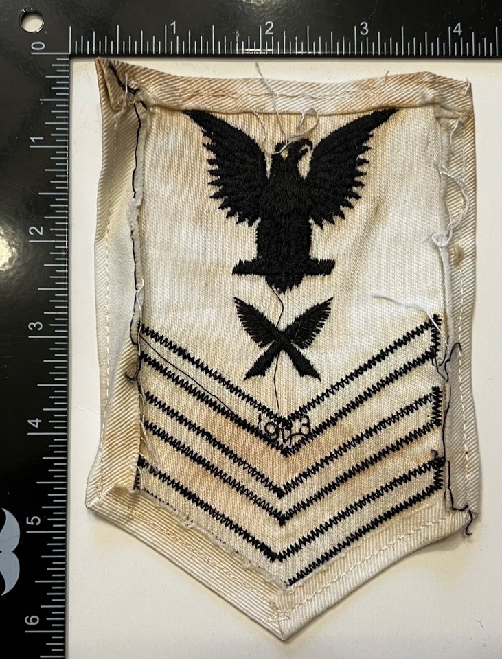 WWII 1943 DATED USN US Navy Yeoman Mate Petty Officer 1st Class Rate ...