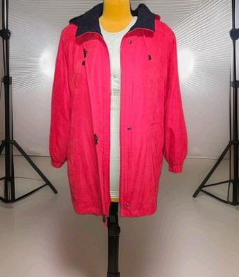 FS Limited Red Hooded Padded Winter Jacket Zip Out Liner Suede Feel ...