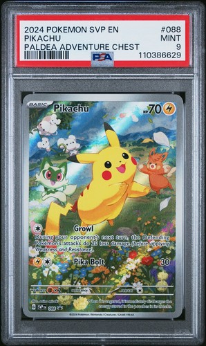 2024 POKEMON SVP EN-SV BLACK STAR PROMO PALDEA ADVENTURE CHEST PIKACHU ...