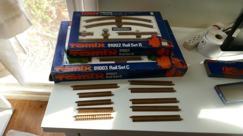 TOMIX N Scale Rail Sets B (91002) + C (91003) plus Extra Track | eBay