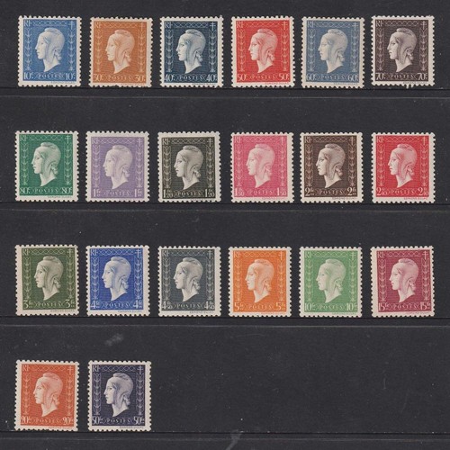 FRANCE 1945 MARIANNE COMPLETE 20 STAMPS SET | eBay Australia