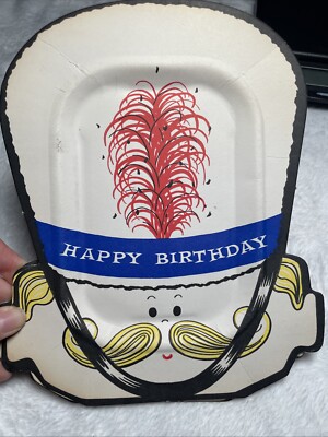 Vintage Birthday Paper Plates Drum Major 12 | eBay