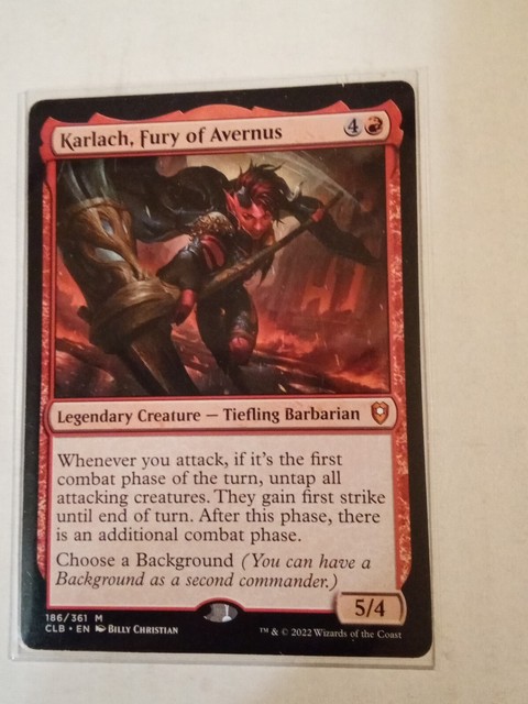 MTG Karlach, Fury of Avernus Commander Legends: Battle for Baldur's ...
