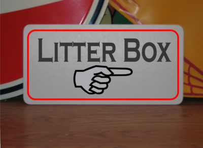 Litter Box Metal Sign | eBay