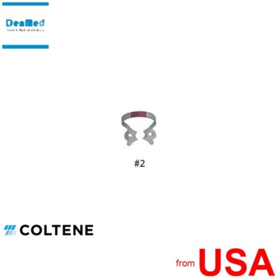 COLTENE Hygenic Fiesta Color Coded Clamps. #2 (BROWN) winged metal dam ...