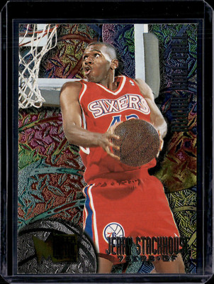 1995-96 Fleer Metal #R-8 Jerry Stackhouse Rookie Roll Call 76ers NM ...