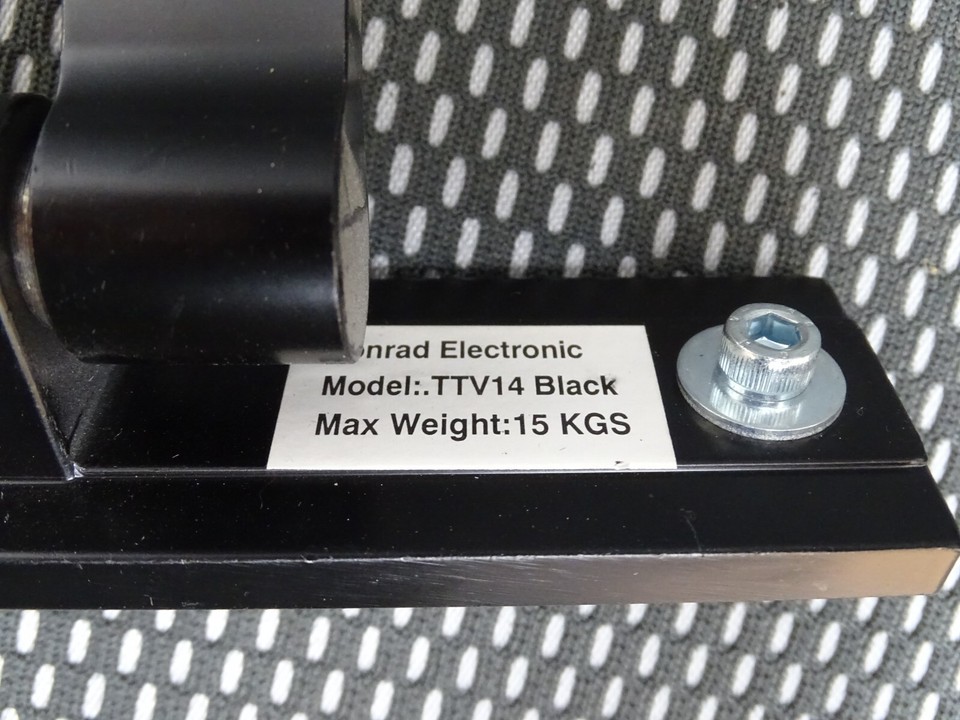 Conrad Electronic Monitor-Wandhalterung, TTV14 Black, Max 15Kg #Z5 | eBay