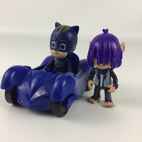 PJ Masks Catboy Vehicle Car Wolfies Kevin Figure 3pc Lot Just Play Frog ...