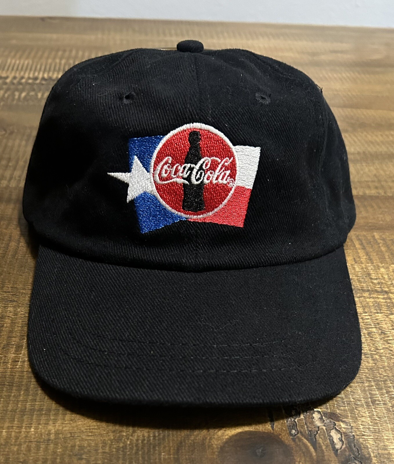Coca-Cola Embroidered Logo Lone Star Texas Flag Cap A… - Gem
