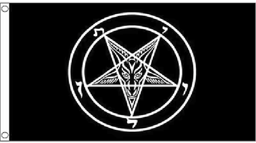 Church of Satan 3'X5' BLACK Flag ROUGH TEX® Baphomet 100D BANNER ...