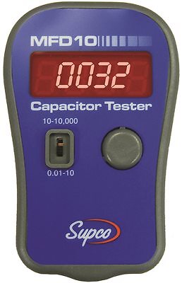 Supco 823222 Digital Capacitor Tester with LED Display, 0.01 to 10000mF ...