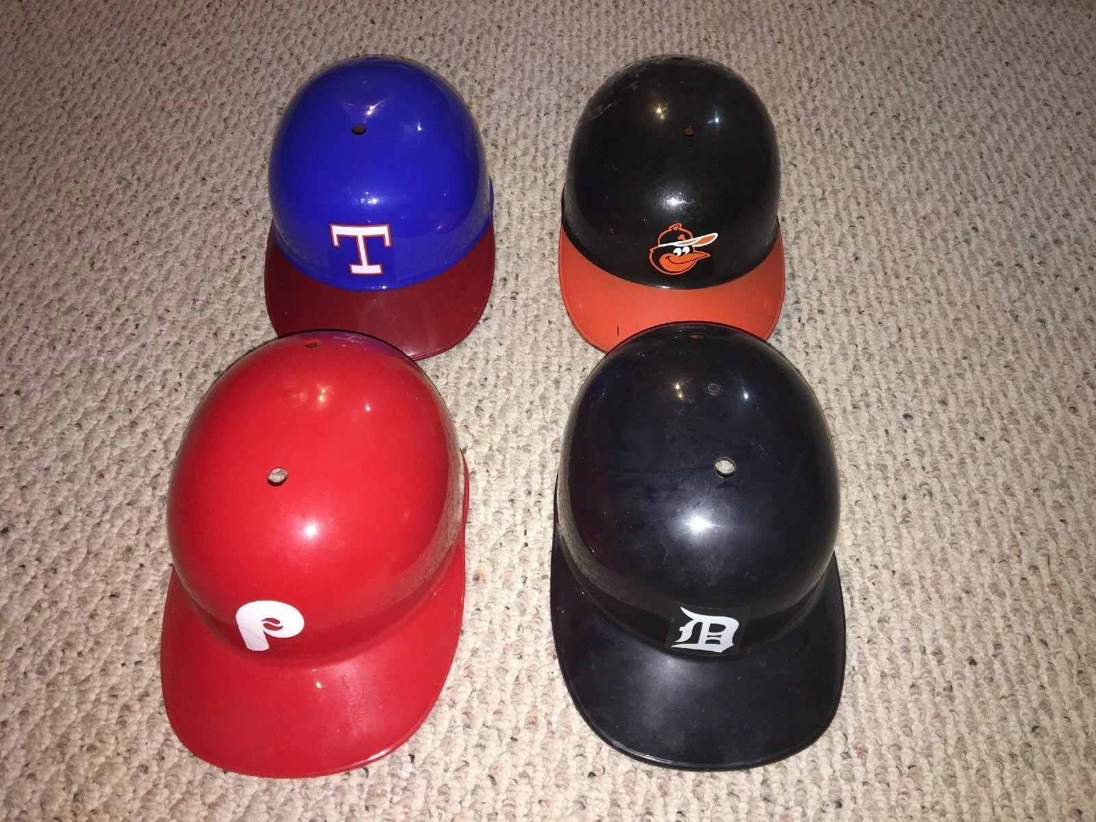 Lot of 4 Vintage Plastic Baseball Helmets 1969 | eBay