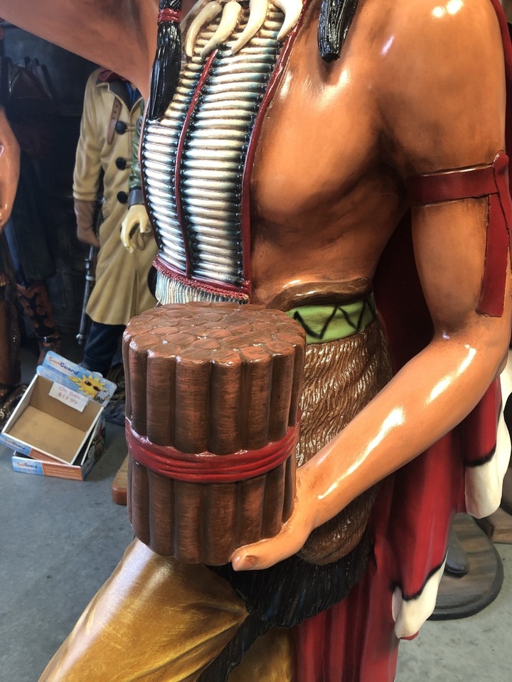 Tobacco Indian Chief Life Size Resin Statue Cigar Store Display Prop ...