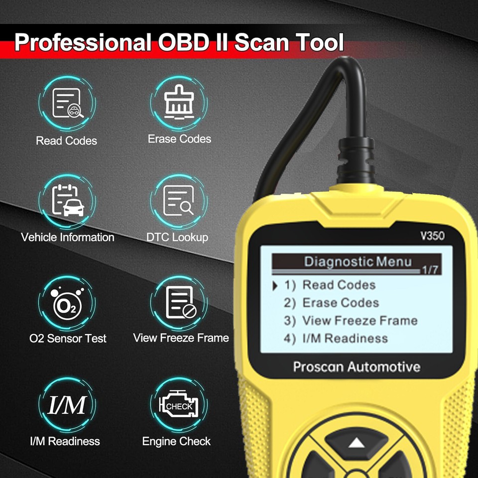 For Volvo OBD2 Scanner Code Reader Reset Engine Fault Diagnostic Tool ...