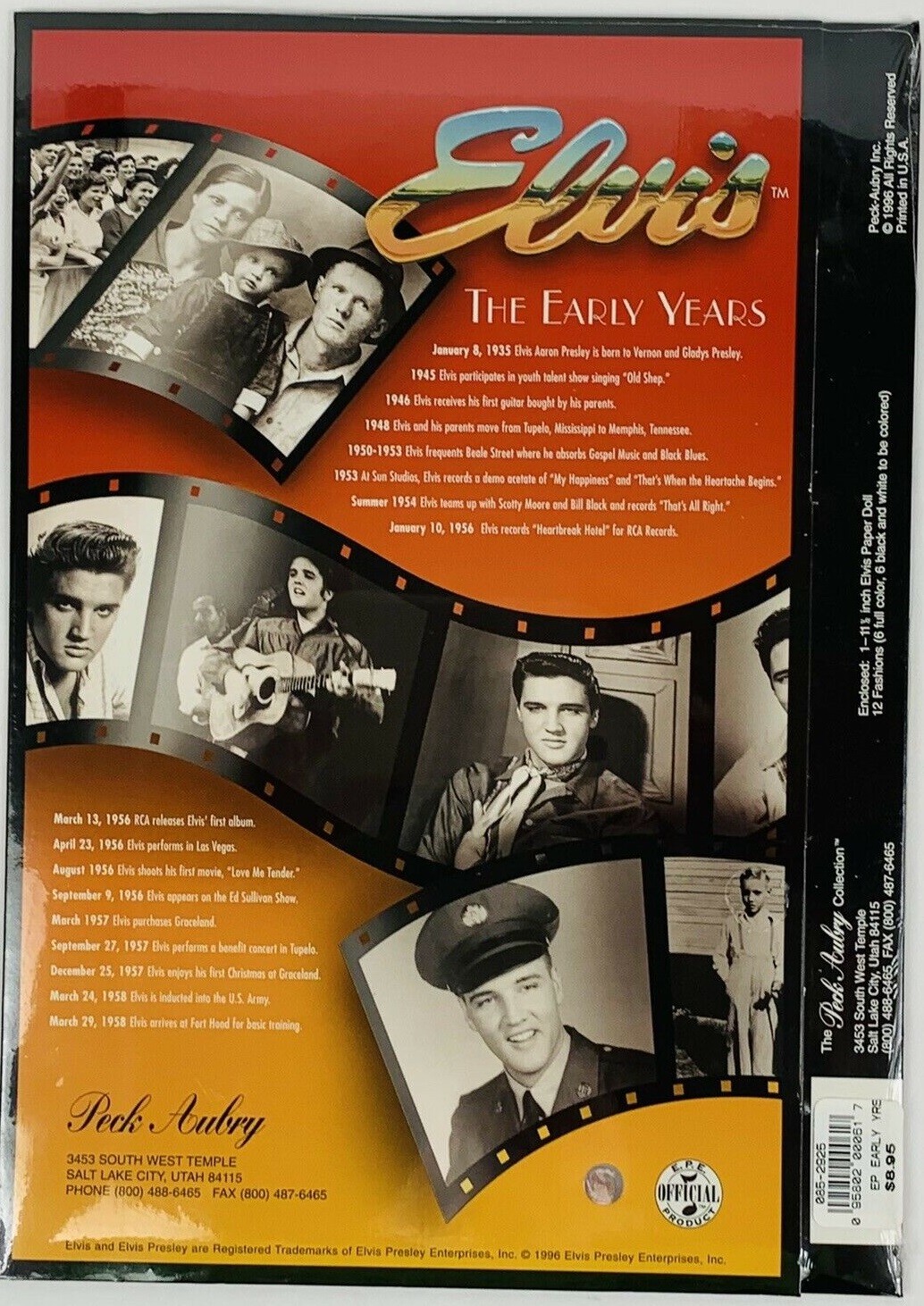 Elvis Presley Paper Dolls Early Years by Peck Aubry | eBay