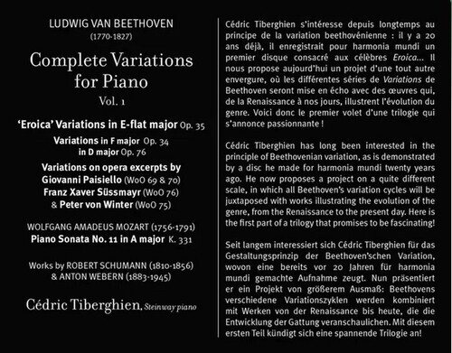 Cederic Tiberghien - Beethoven: Complete Variations for Piano, Vol. 2 ...