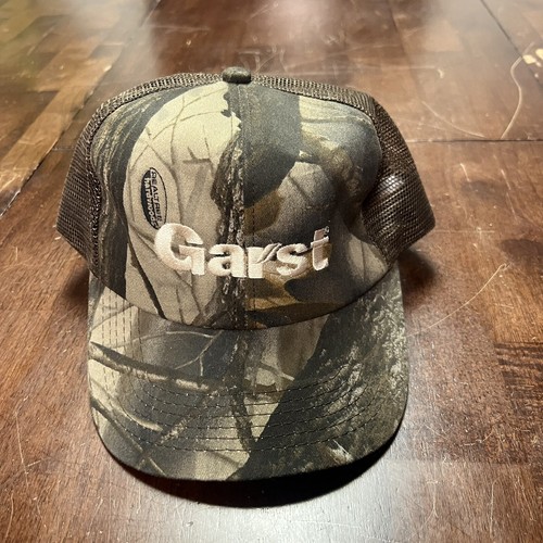 Vintage Garst Seed Farming Camo Snapback Trucker Hat Agriculture Famer ...