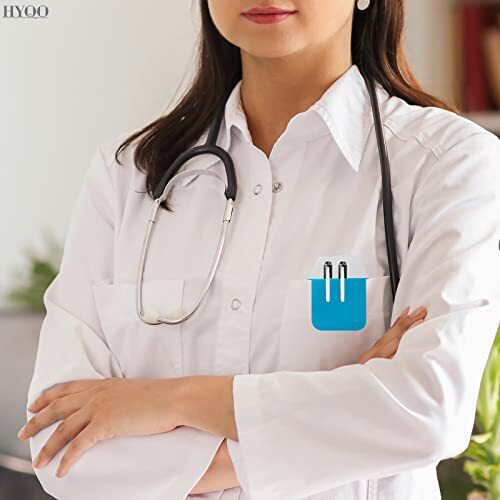 6 Pack Shirt Pocket Protector PVC Pen Holder for School Hospital Office ...