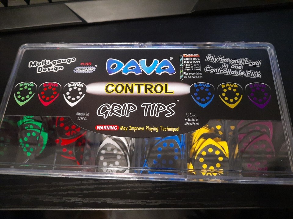 Dava Control Grip Tips Picks 3 Pack - Green | eBay