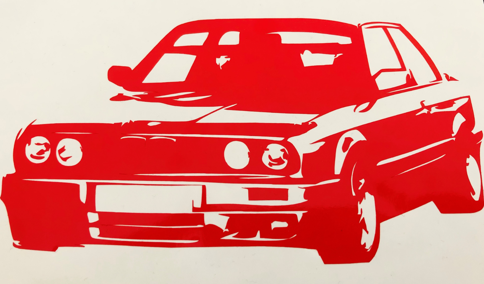 2x BMW E30 VINYL decal STICKER 3 series | eBay