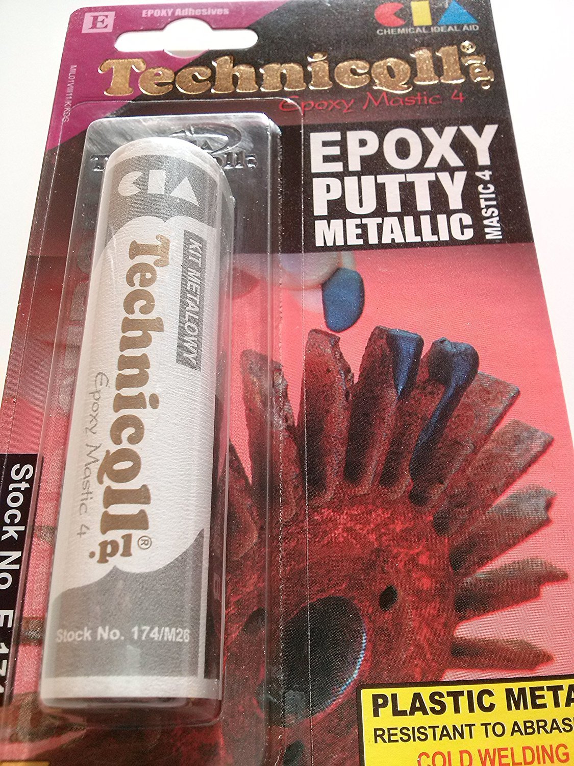 TECHNICQLL METAL EPOXY PUTTY ALUMINIUM STEEL CAST IRON BRONZE BRASS ...