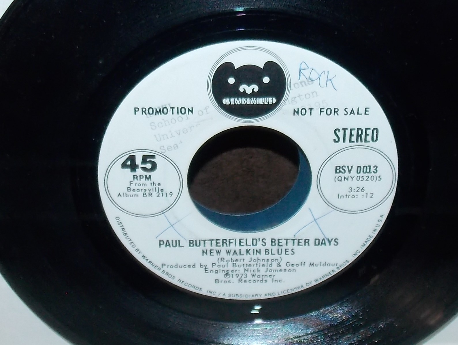 1973 PAUL BUTTERFIELD'S BETTER DAYS NEW WALKIN BLUES BEARSVILLE PROMO ...