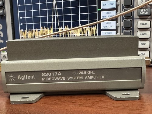 Agilent 83017A + 87422A: 0.5-26.5GHz Amplifier, 18dBm, g:25dB, 70W ...