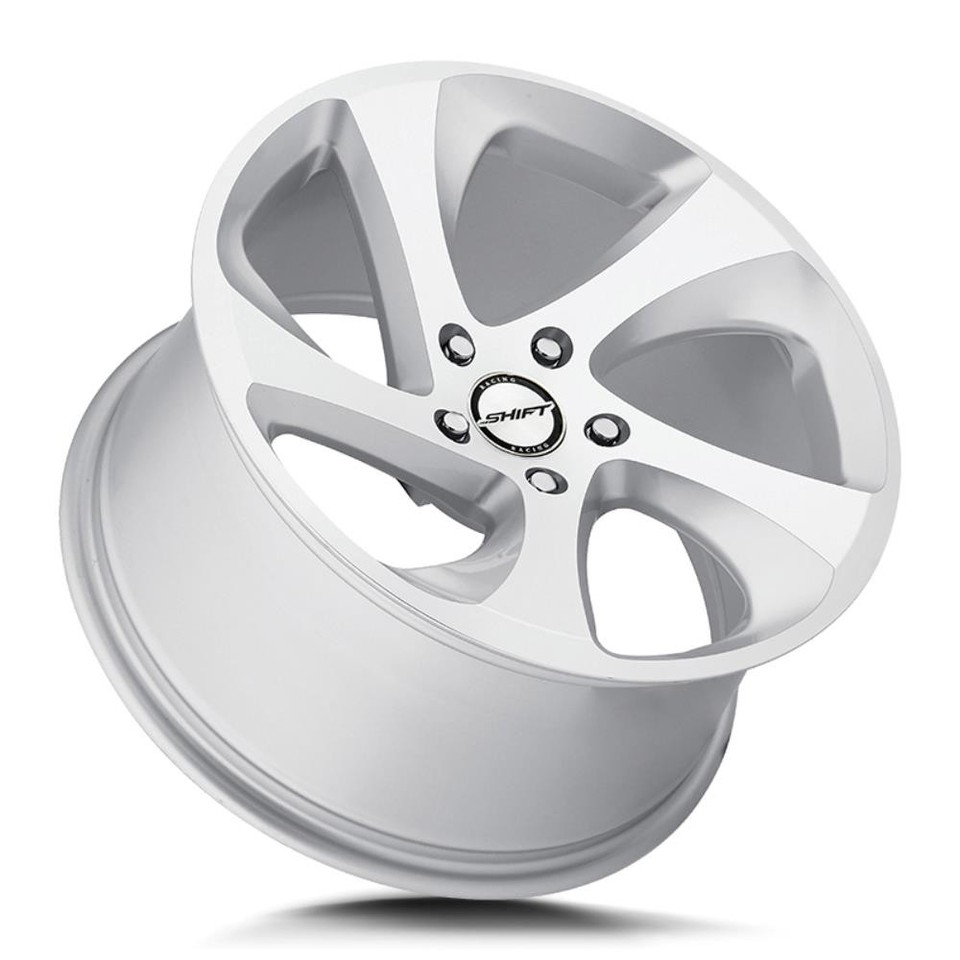 (Set-4) Shift Strut 17x8 5x114.3 35MM Silver Machined wheels rims 17 ...