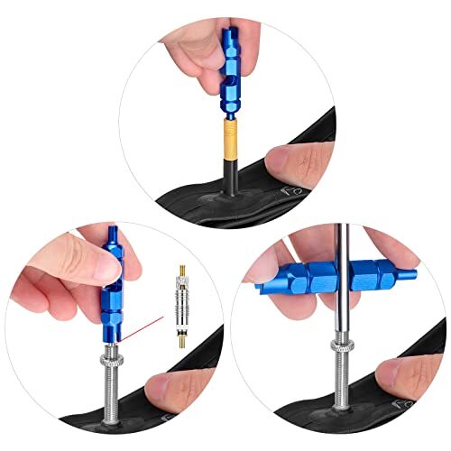 Presta Valve Core Bike Kit 21 Pieces Presta Valve Stem Removal Tool ...