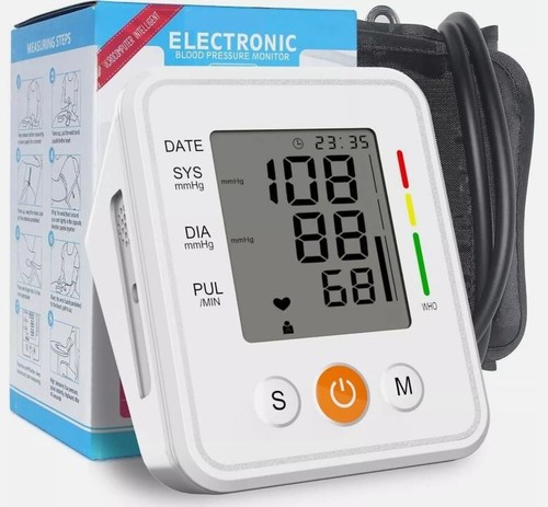 Portable-Small Blood-Pressure Monitors for Home-Use - White Travel BP ...