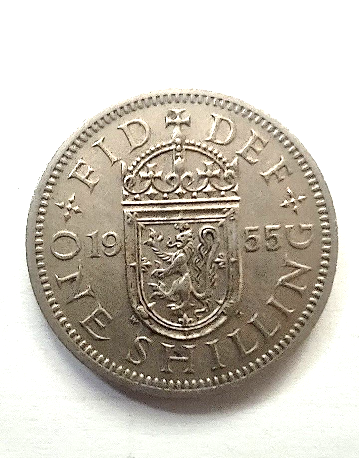 1955 Great Britain Shilling - PROOF - Scottish Crest Coin - Queen ...