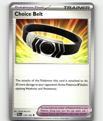 Pokemon Choice Belt Paldea Evolved 176/193 | eBay