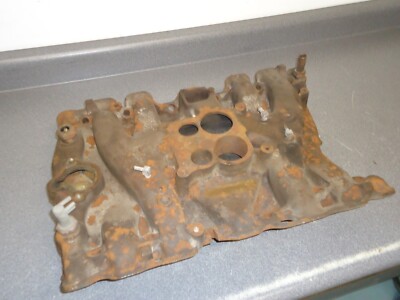 OEM GM 4-Barrel Intake Manifold 398662 1968 1969 Oldsmobile Olds 400 ...