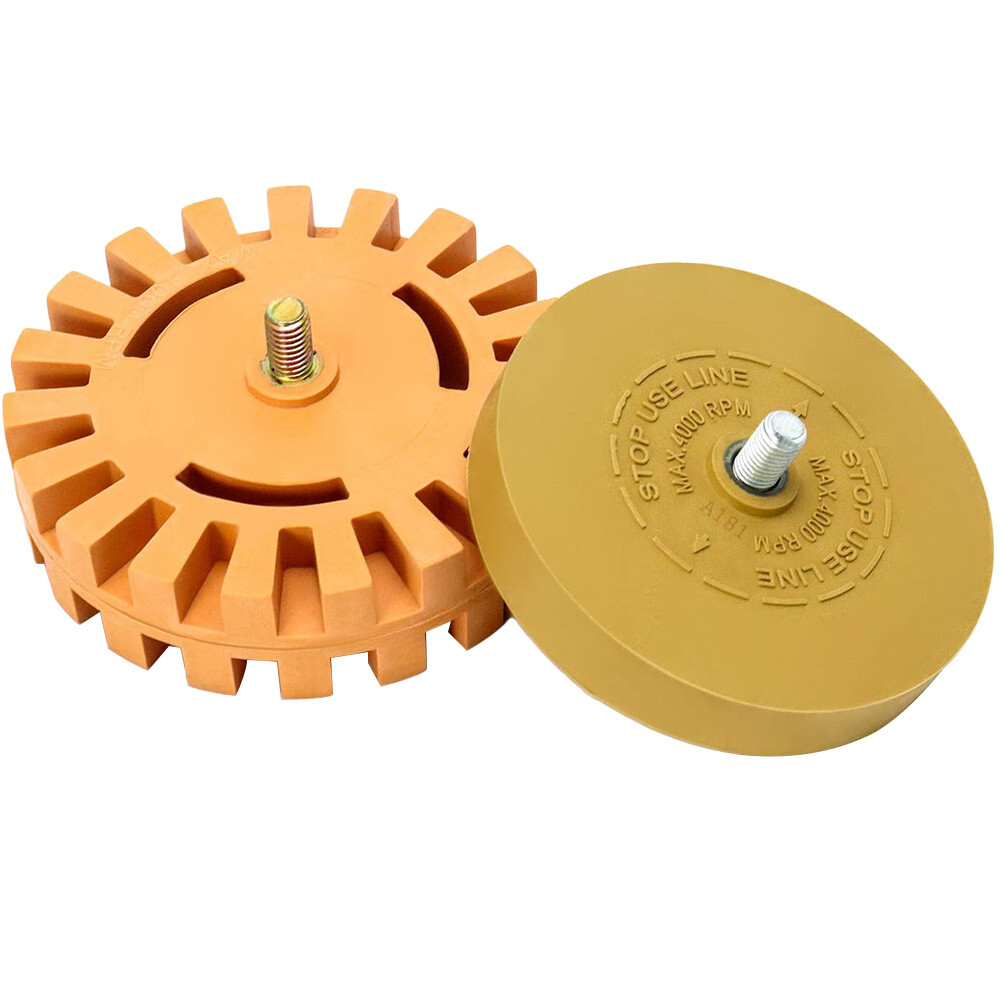 2pcs Rubber Eraser Wheel Pin Stripe Decal Car Sticker Caramel Pneumatic ...