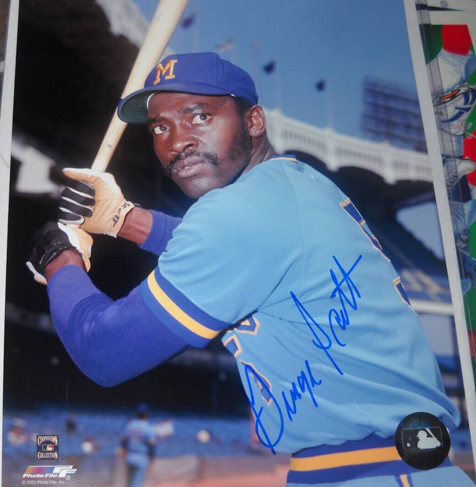 GEORGE SCOTT AUTOGRAPH SIGNED 8X10 PHOTO COA MILWAUKEE BREWERS RED SOX ...