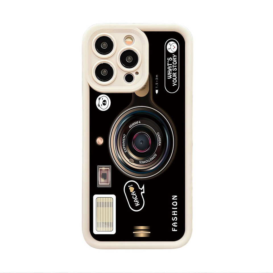 For iPhone Samsung Camera Case Soft Silicone ShockProof Phone Back ...