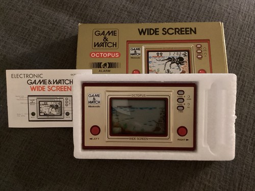 Nintendo Octopus OC-22 1981 GAME & WATCH (Wide Screen) w/ Box | eBay