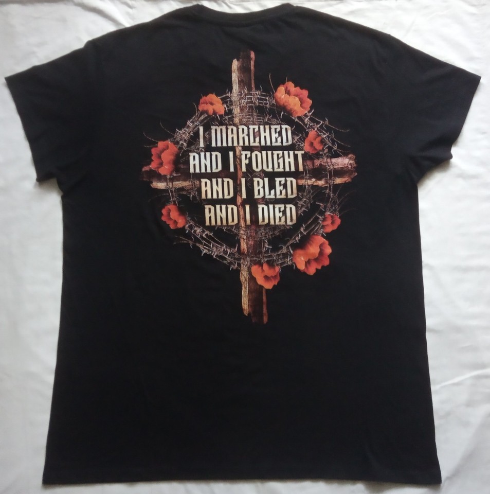 Sabaton band. tour 2016. t-shirt size XL HammerFall Powerwolf | eBay